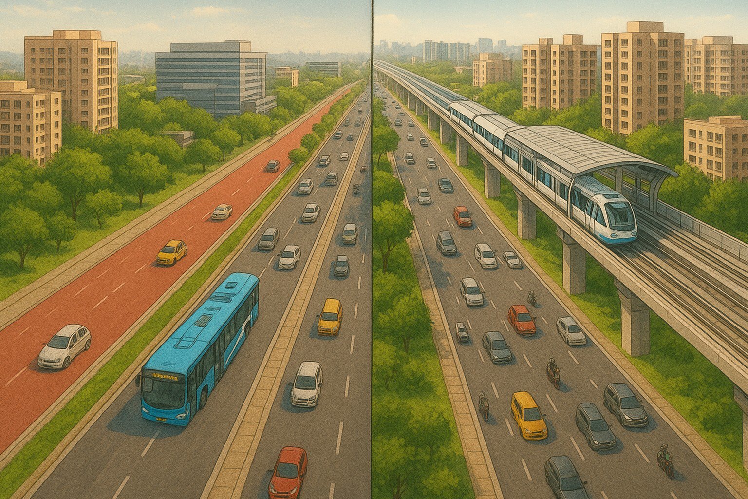 Bus Rapid Transit (BRT) vs. Metro: Which Affects Prices More?